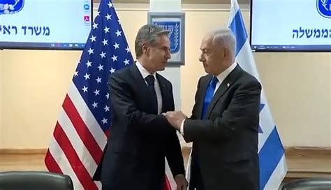Blinkens Words Of Comfort For Israels Netanyahu As Us Lends Support
