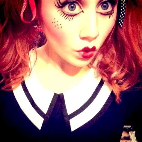 Pin By Kate Sinclair Sowerby On Creepy Doll Porcelain Doll Makeup Doll Makeup Scary Doll Costume