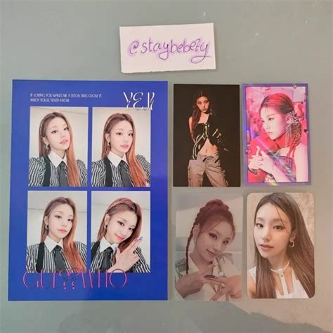 Itzy Yeji Guess Who Pob Photocard Set Synnara Withdrama Soundwave Eur