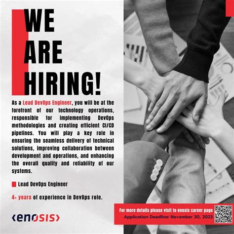 Enosis Solutions On Linkedin Devopsengineer Devops Hiringnow