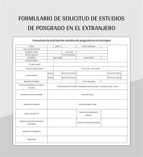 Plantilla De Excel Formulario De Registro De Matrimonio De Solicitud De