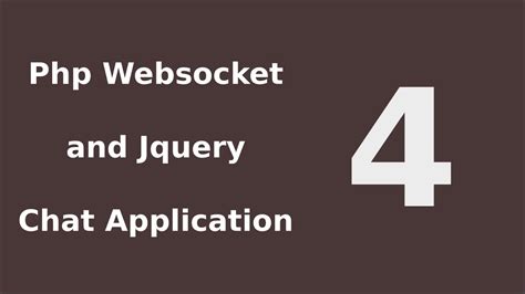 Php Chat Application System Tutorial Websocket And Jquery 4 First Message From A Browser