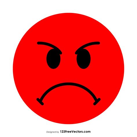 Flat Pouting Face Emoji Artofit