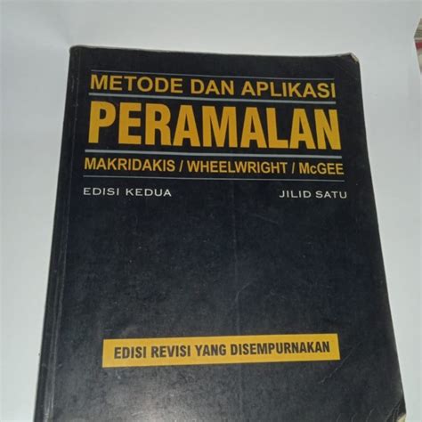 Jual Metode Dan Aplikasi Peramalan Jilid Jakarta Pusat Jakarta