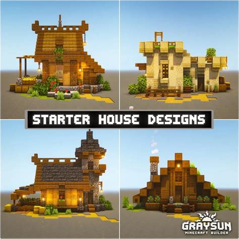 Minecraft Starter House Design Blueprints Stunning Brick House