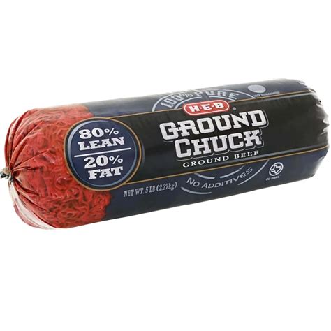 H E B Ground Beef Chuck 80 Lean Shop Beef At H E B