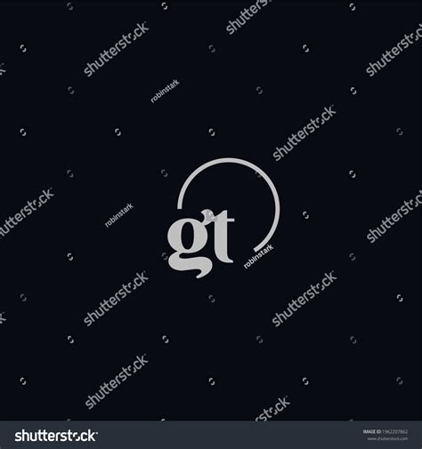 Gt Initials Logo Monogram Design Ideas Stock Vector Royalty Free