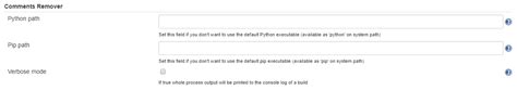 Comments Remover Jenkins Plugin