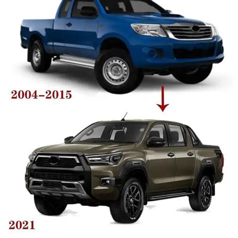 Car Facelift Front Bumper Body Kits For Hilux Vigo 2004 2015 Upgrade To