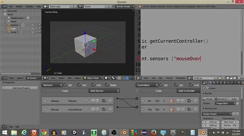 upbge display name of selected object in other scene python youtube