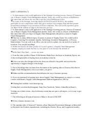 SCM QUIZ3 Session6 7 Docx QUIZ 3 SESSION 6 7 1 To Demonstrate A Real World Application Of