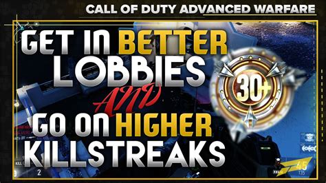 Call Of Duty Advanced Warfare How To Get In Better Lobbies And Higher