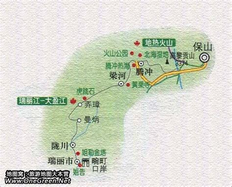 云南经典旅游线路图 地图窝