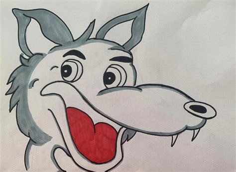 大灰狼头饰的简笔画打印简单（漂亮19张） 简笔画图片大全