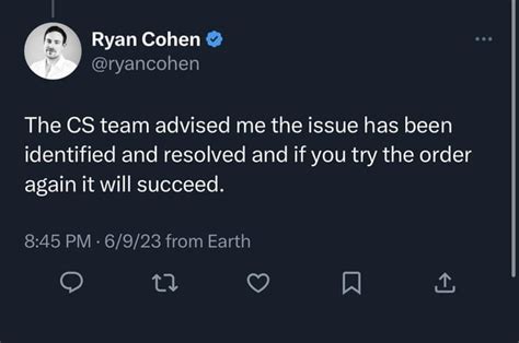 Issue Solved Per Ryan Rsuperstonk