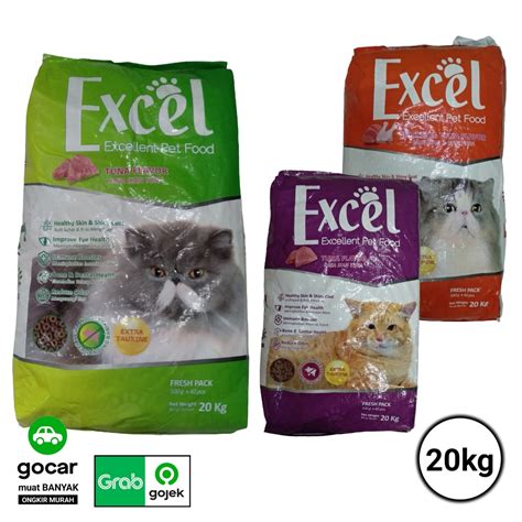 Jual EXCEL CAT FOOD TUNA KG All Variant Makanan Kucing Excel KHUSUS GOJEK GRAB Shopee