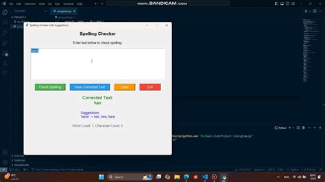 Spelling Checker App With Python Youtube
