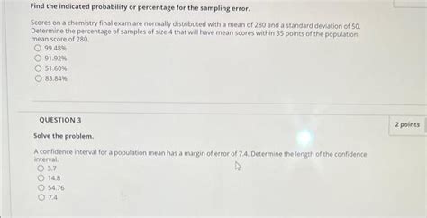 Solved Suppose A Random Sample Of N Measurements Is Chegg