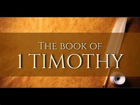 St Timothy Chapter Qualifications Of Overseers And Deacons The Great Mystery Youtube