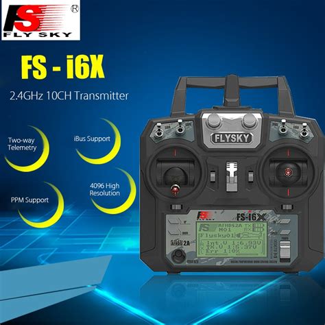 FlySky FS I6X 2 4GHz 10CH AFHDS 2A RC Telemetry Mode 2 Receiver FS