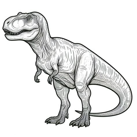 Desenho Detalhado De T Rex Dinossauros Realistas Para Colorir Descubra
