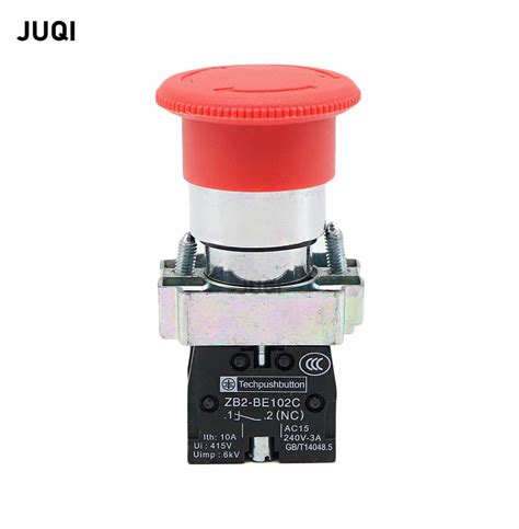 22mm Xb2 542 Mushroom Head Emergency Stop Button Switch 10a415v