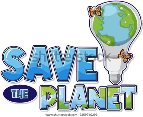 Save Earth Banner Design Illustration Stock Vector Royalty Free