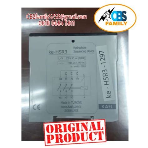 Jual Impluse Relay Hydrophore Sequencing Relay Merk Kael Type Ke Hsr3 Di Seller Berkah Mulia