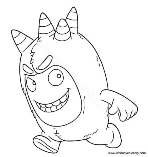 22 Free Oddbods Coloring Pages Pdf Whimsy Coloring