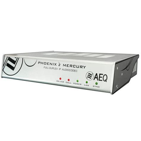 AEQ Phoenix Mercury IP Audio Codec Full Duplex IP ISDN Audio Codecs BroadcastStoreEurope Com