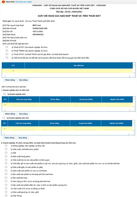 CÁCH KHAI VÀ NỘP GIẤY ĐỀ NGHỊ GIA HẠN NỘP THUẾ VÀ TIỀN THUÊ ĐẤT Q P T Tax Agent Company Limited