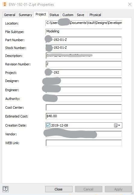 Why Does Save As Comand Not Update Iprops Creation Date And Designer Autodesk Community
