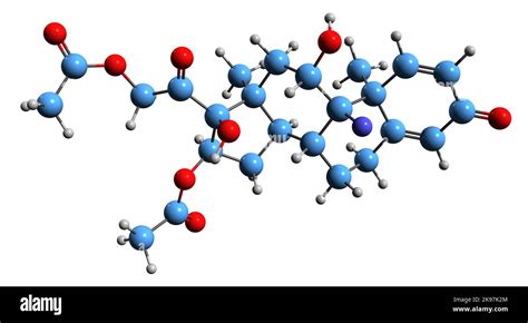 3d Image Of Triamcinolone Diacetate Skeletal Formula Molecular