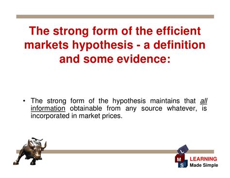 Efficient Market Hypothesis