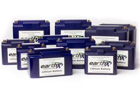 Earthx Lithium Ion Batteries Light Weight Maintenance Free
