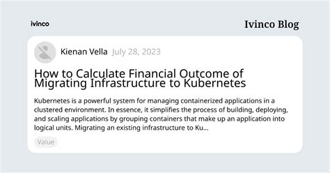 How To Calculate Financial Outcome Of Migrating Infrastructure To