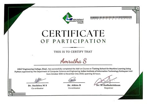 Amrutha Santhosh On Linkedin Iiitkottayam Machinelearning Python