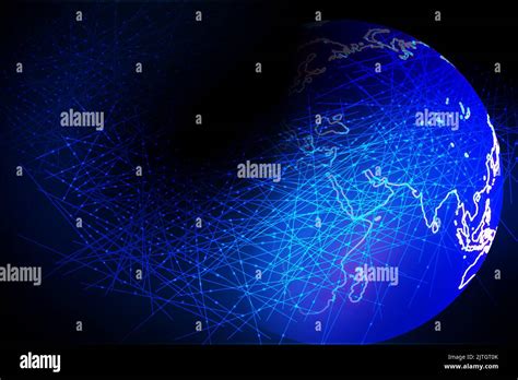 An Illustration Of Abstract Technology Background Concept Stock Photo Alamy