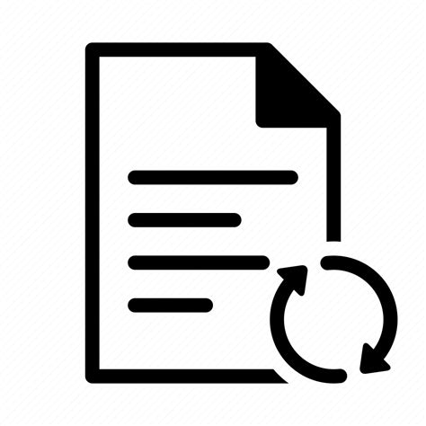 Arrow Doc Document File Synchronize Syncing Text Icon Download On Iconfinder