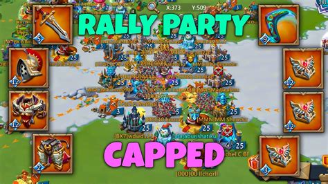 Lords Mobile RALLY PARTY VS PLAYER ONLINE YouTube