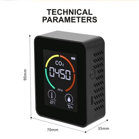 Jual Alat Ukur Kualitas Udara Detector CO2 Indoor Air Quality Monitor