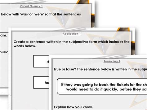 Year 6 Gps Was Or Were Lesson Autumn Block 4 By Classroom Secrets Teaching Resources