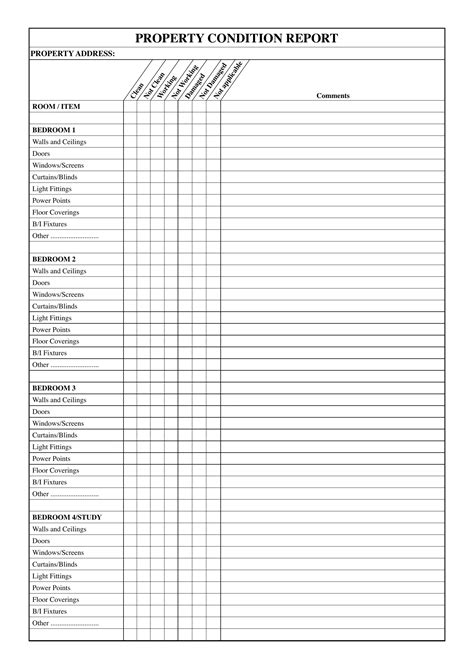 Condition Report Form ≡ Fill Out Printable Pdf Forms Online