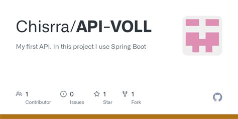 GitHub Chisrra API VOLL My First API In This Project I Use Spring Boot
