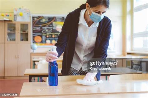 Wiping Down Classroom Photos And Premium High Res Pictures Getty Images