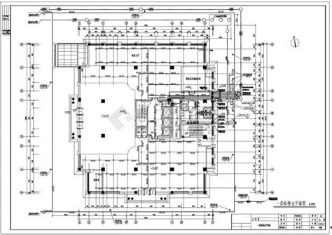 某小区二十一层框架结构综合楼给排水、消防工程施工图框架结构土木在线