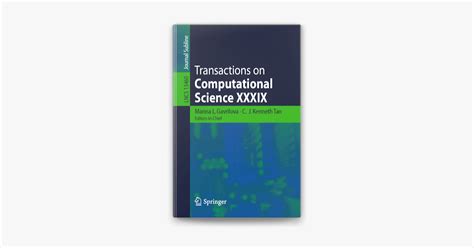 ‎transactions On Computational Science Xxxix En Apple Books