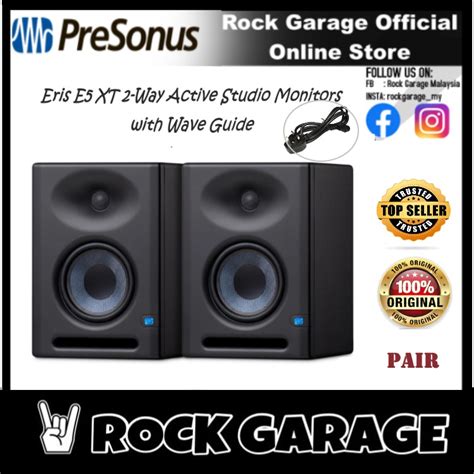 Presonus Eris E5 Xt 2 Way Active Studio Monitors With Wave Guide Pair