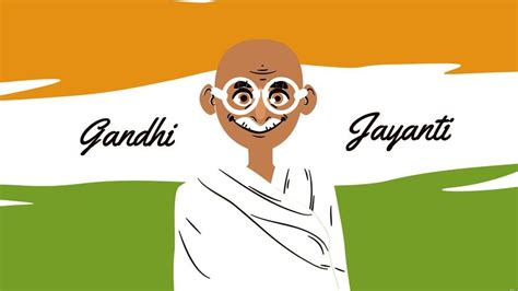 Gandhi Jayanti Cartoon Background In Psd Illustrator Pdf Svg 
