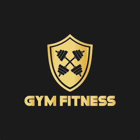 Premium Vector Gym Fitness Black And Golden Logo Vector